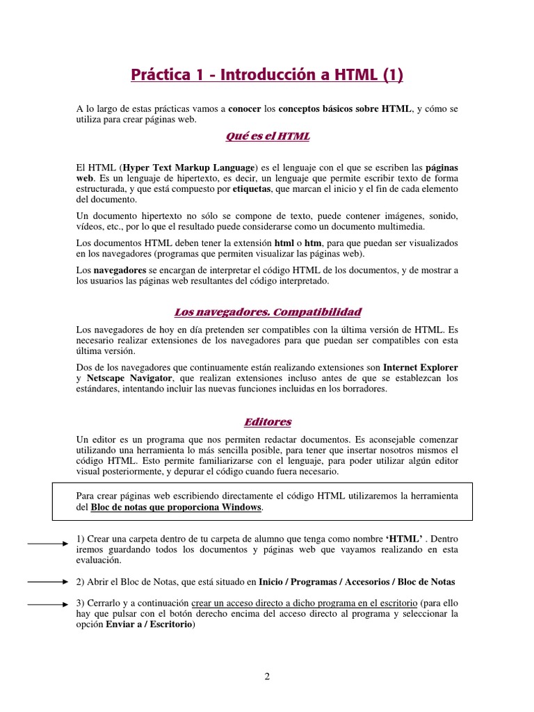 Guia HTML 2017-1-11 | PDF | HTML | Página web