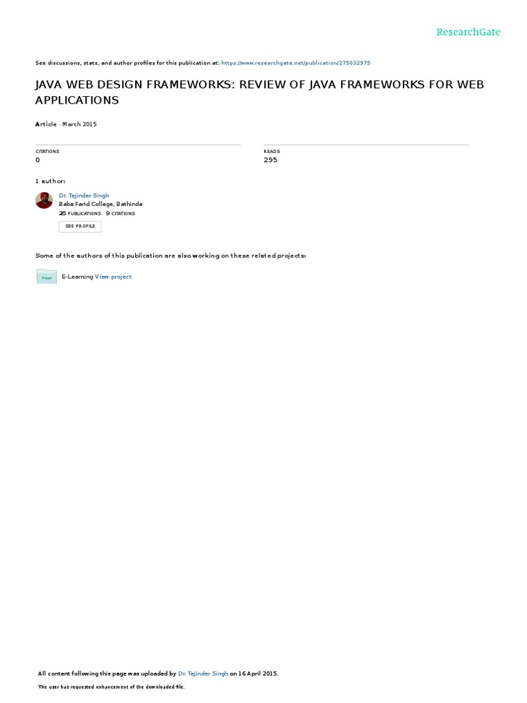 Java Web Framework Download Free Pdf Spring Framework Model View Controller