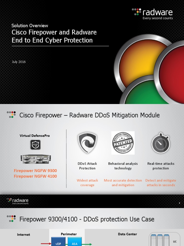 Cisco Firepower and Radware Technical Overview | PDF | Transmission ...