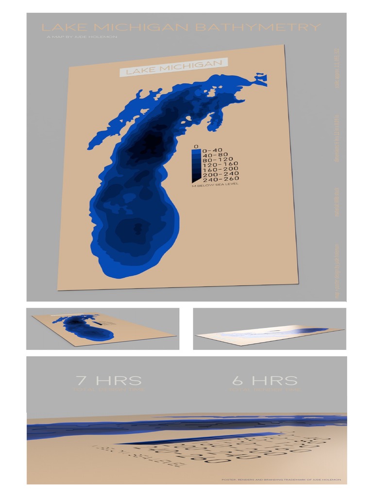 Lake Michigan Bathymetry Map | PDF