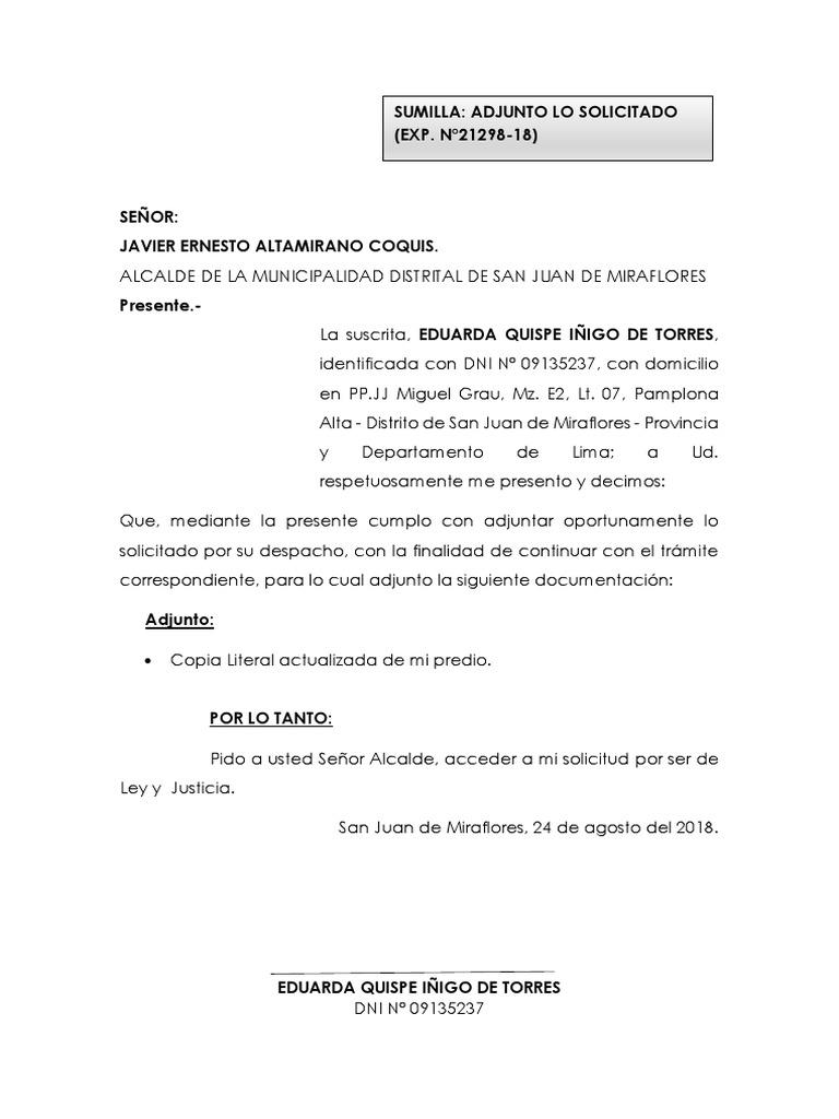 Solicito Adjuntar Lo Requerido | PDF