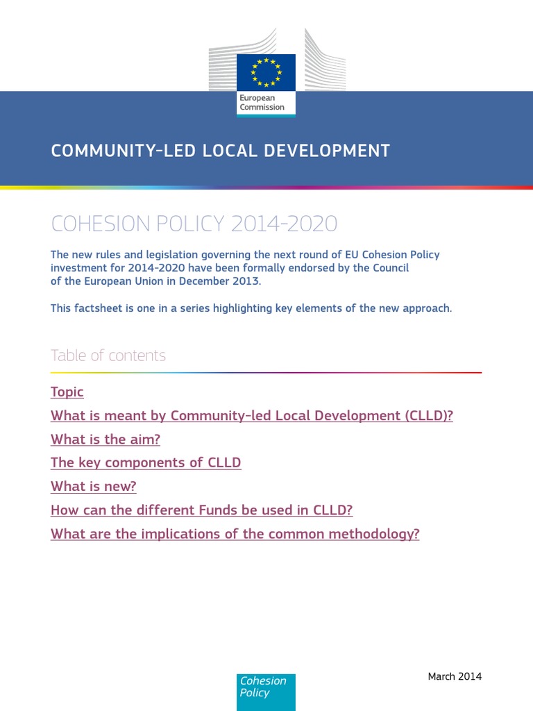 Communitarian Economic Development - Europen Commission (2014) | PDF ...