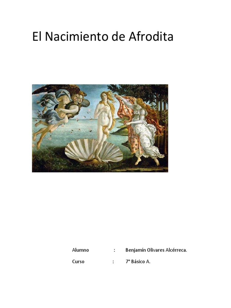 Afrodita: Mito y Arte en la Historia | PDF | Afrodita | Pinturas