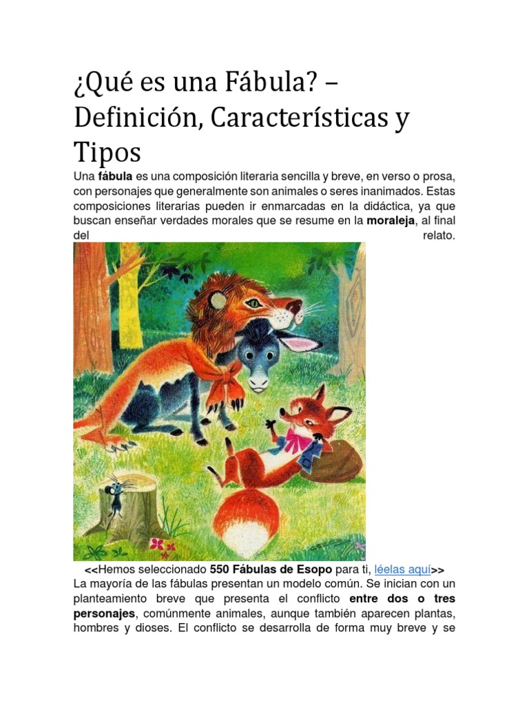 Qué Es Una Fábula | PDF | Fábula | Moralidad