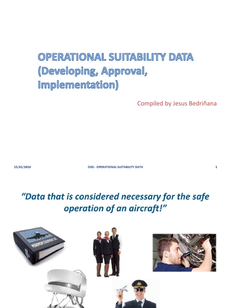 Operational Suitability Data (Osd) - Developing, Approval ...