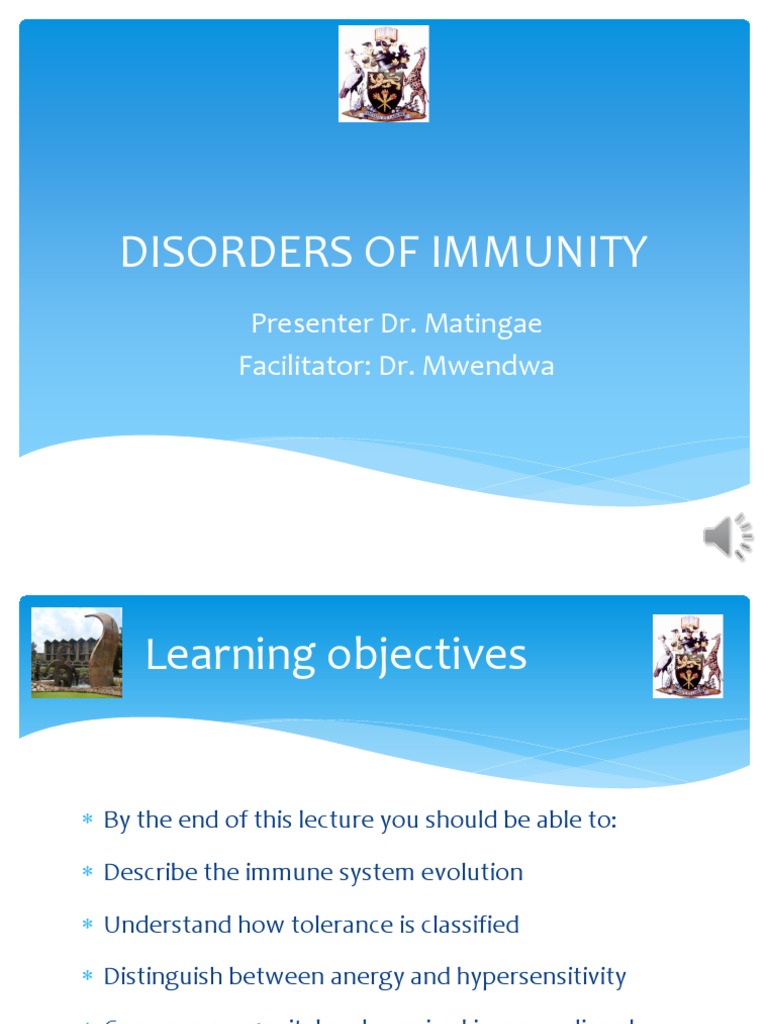 Disorders of Immunity Edited | PDF | Immune Tolerance | Immunodeficiency