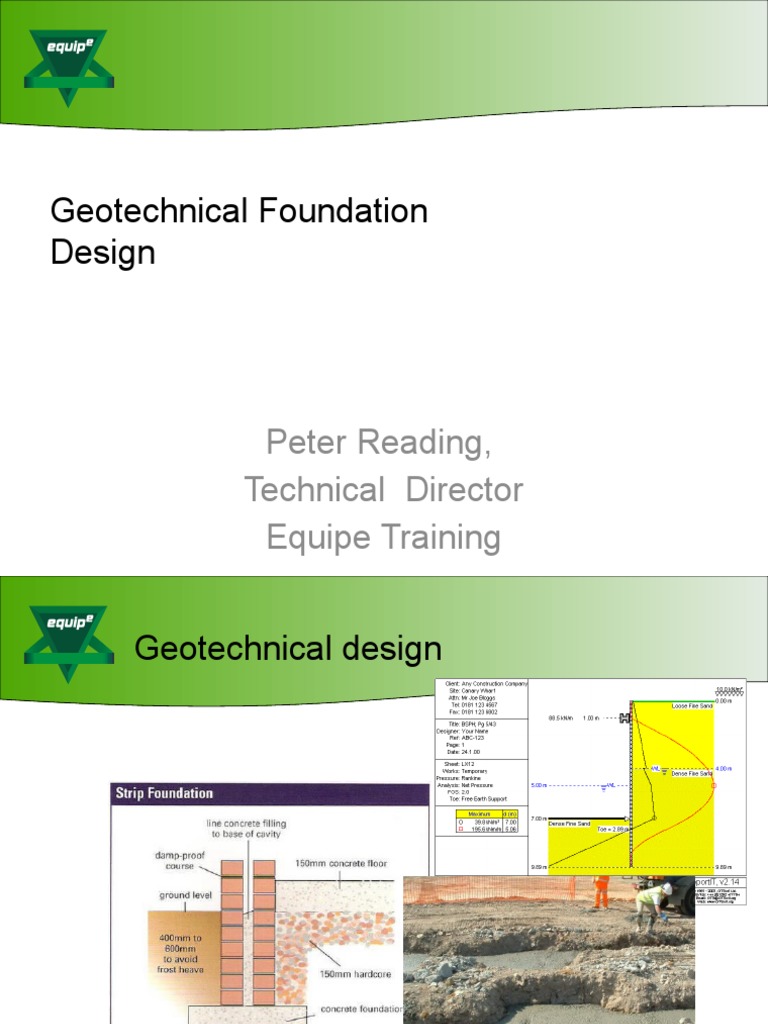 Equipe 2010 Foundation Design | PDF | Deep Foundation | Geotechnical ...