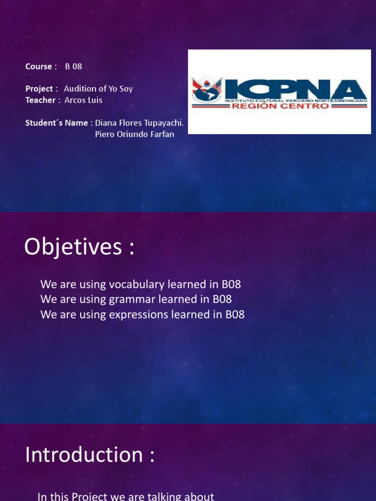 Yo Soy Icpna Basic 8 | PDF