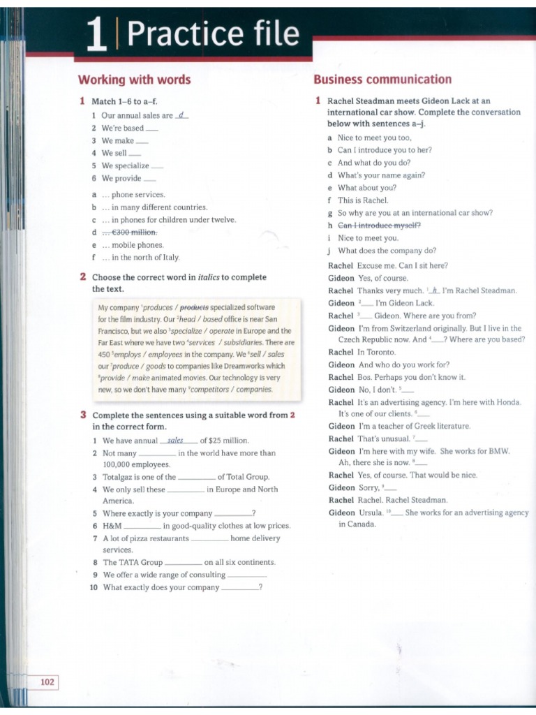 Unit 1 Practice File | PDF