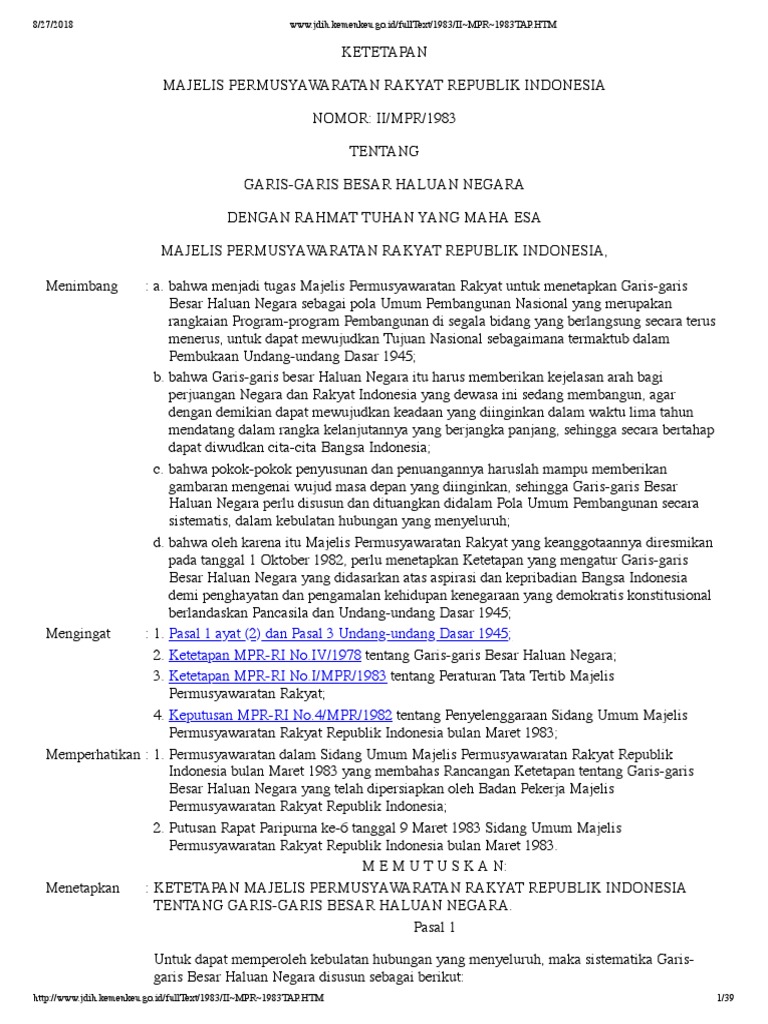 Tap MPR No. Ii - MPR - 1983 | PDF