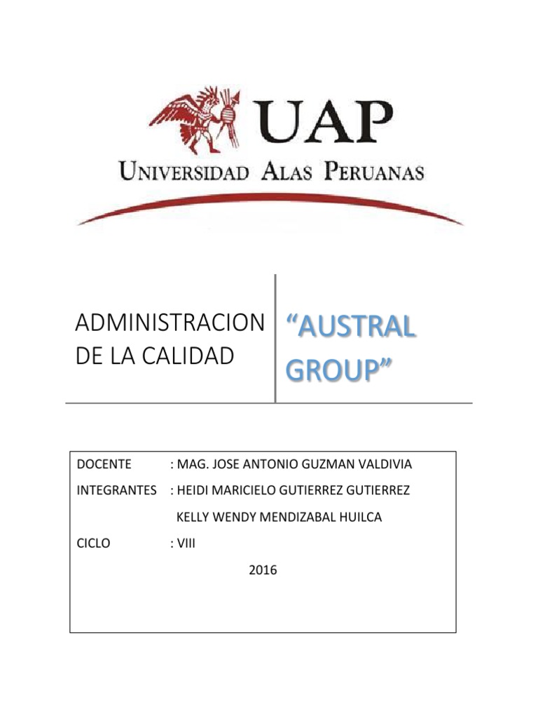 Austral Group | PDF | Pesquería | Calidad (comercial)