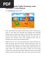 Cerita Legenda Malin Kundang Anak Durhaka | PDF