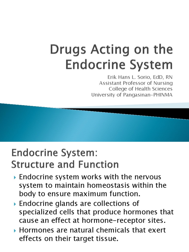Drugs Acting On The Endocrine System | PDF | Thyroid | Growth Hormone