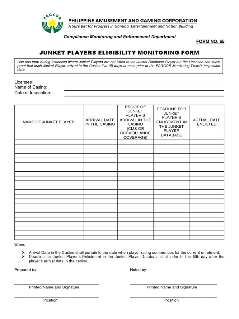 Philippine Amusement and Gaming Corporation: Compliance Monitoring and ...