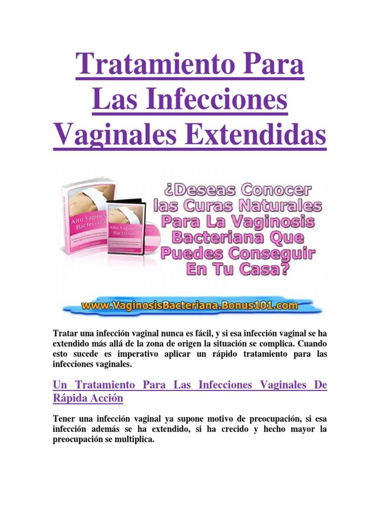 Tratamiento para Las Infecciones Vaginales Extendidas | PDF | Infección ...