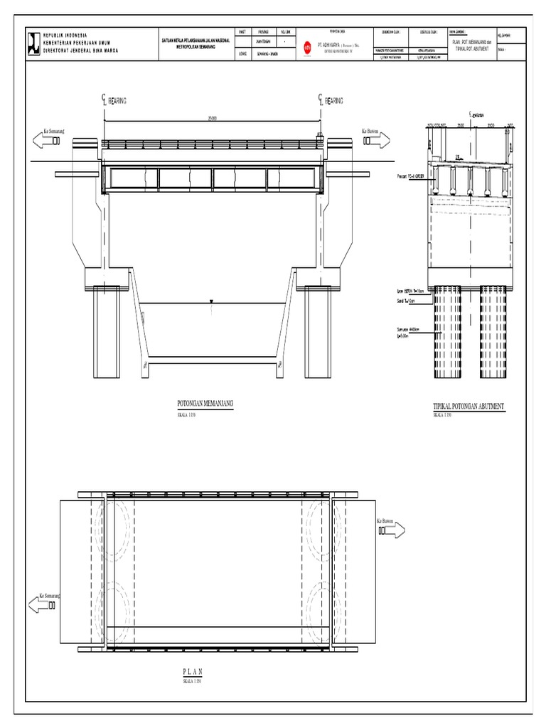 Pot - Memanjang Jembatan | PDF