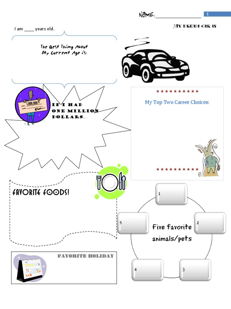 Icebreaker All About Me | PDF