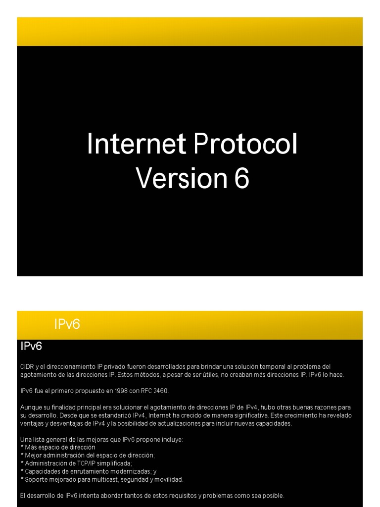 IPv 6 V 2 | PDF