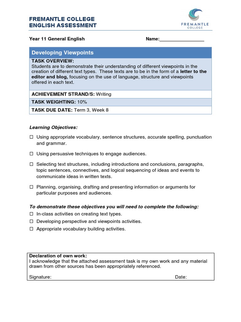 11 Gen Persuasive Responses | Download Free PDF | Vocabulary | English ...