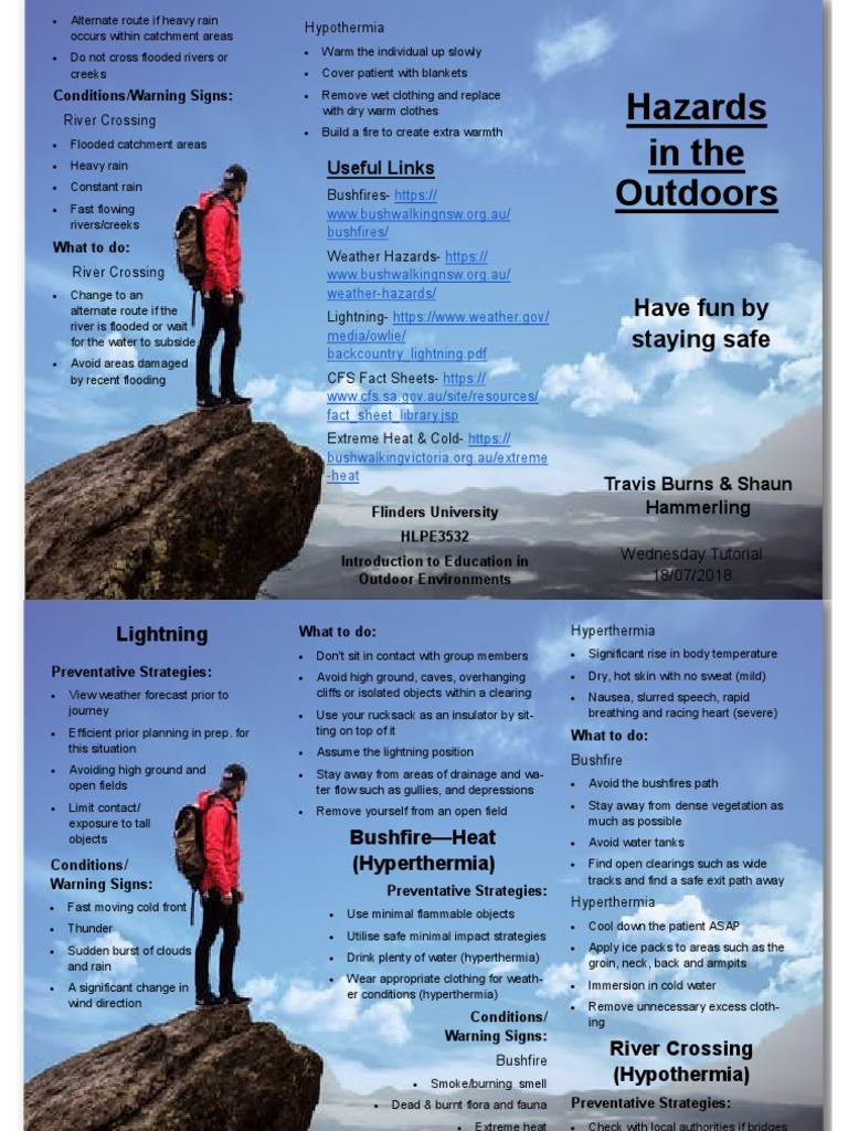 Hazards Brochure | PDF | Wildfire | Hyperthermia