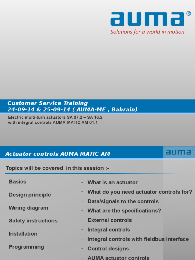 Aumapresentation For Matic | PDF | Electrical Connector | Actuator