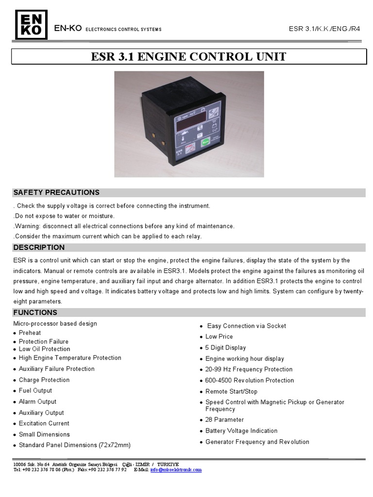 ESR 3.1 User Manual - en | PDF | Relay | Parameter (Computer Programming)