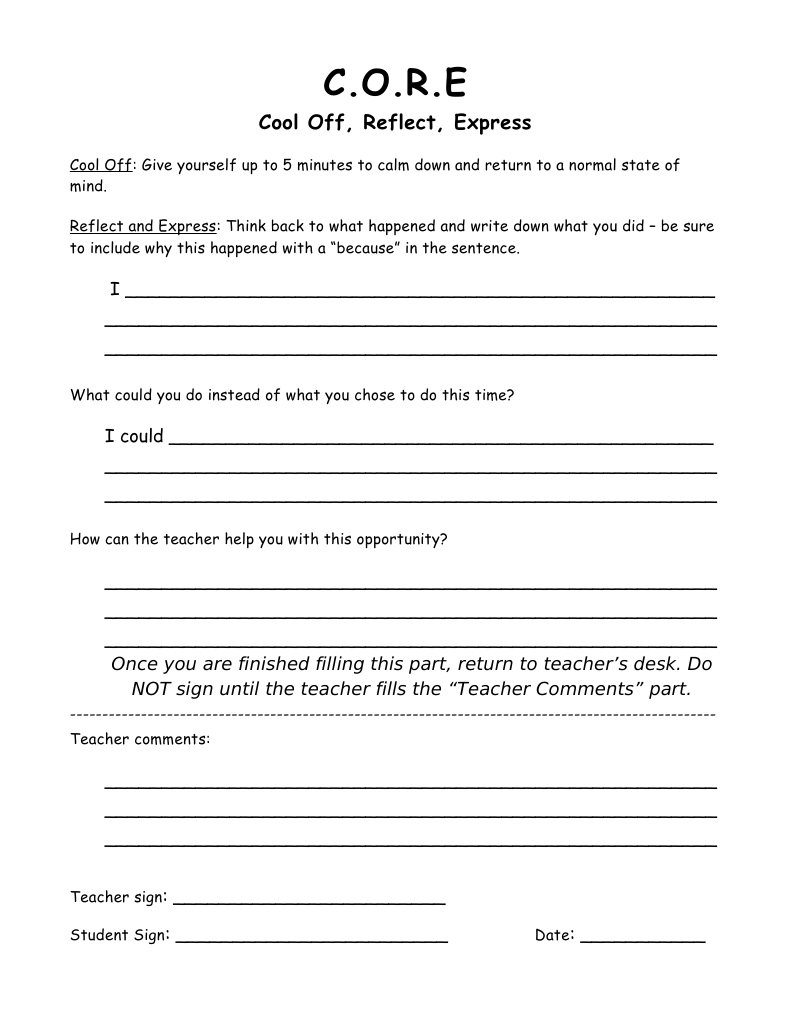 Core Sheet | PDF