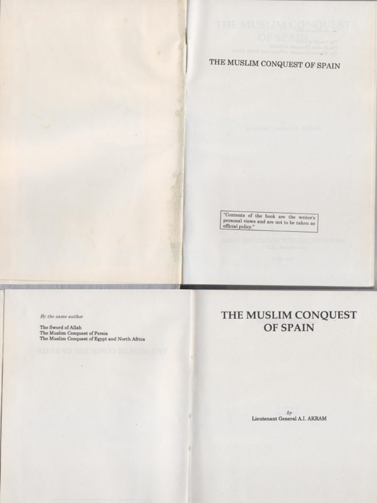 The Muslim Conquest of Spain | PDF