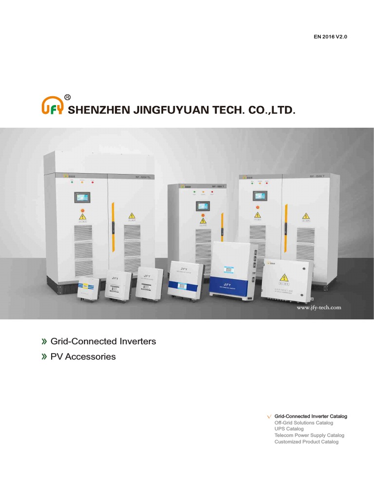 JFY-Catalog-EN-201612 (1).pdf | Power Inverter | Alternating Current