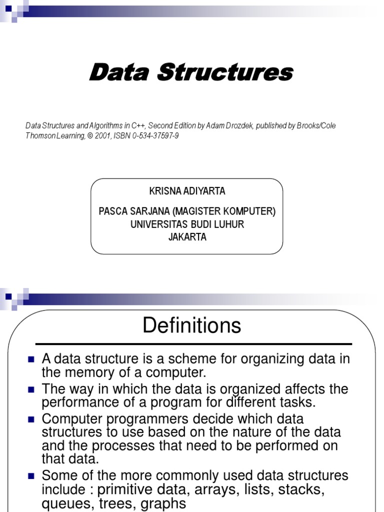 Data Structure Presentation | PDF | Data Type | Array Data Structure