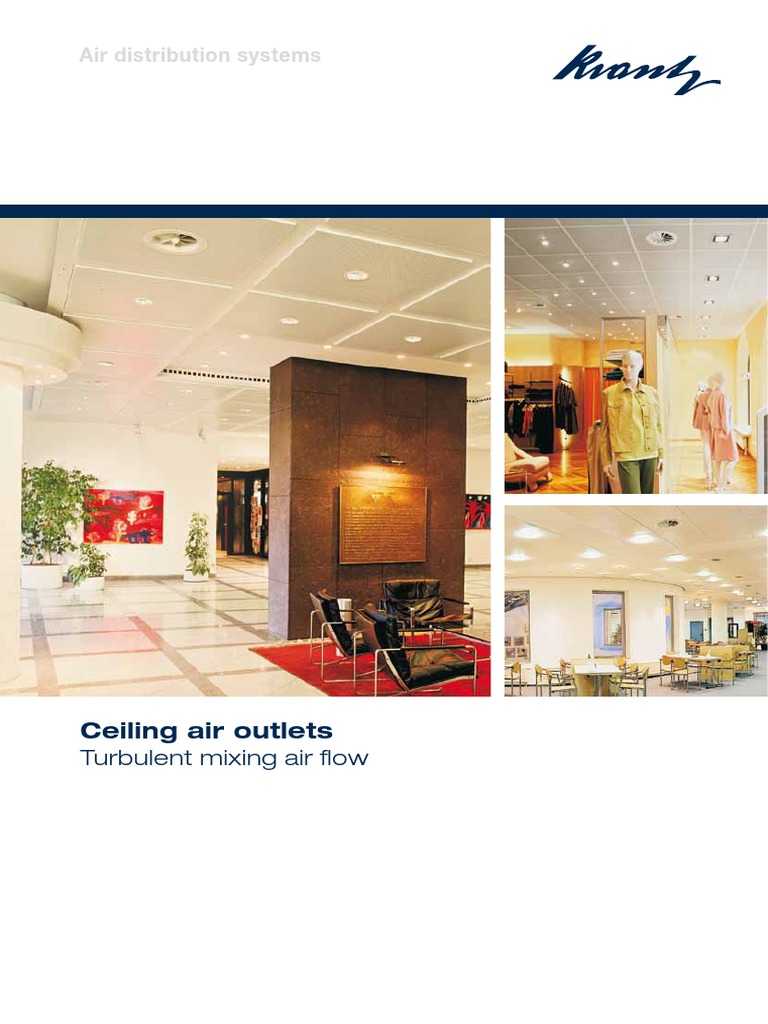 Ceiling Air Outlets Krantz | PDF | Duct (Flow) | Flow Measurement