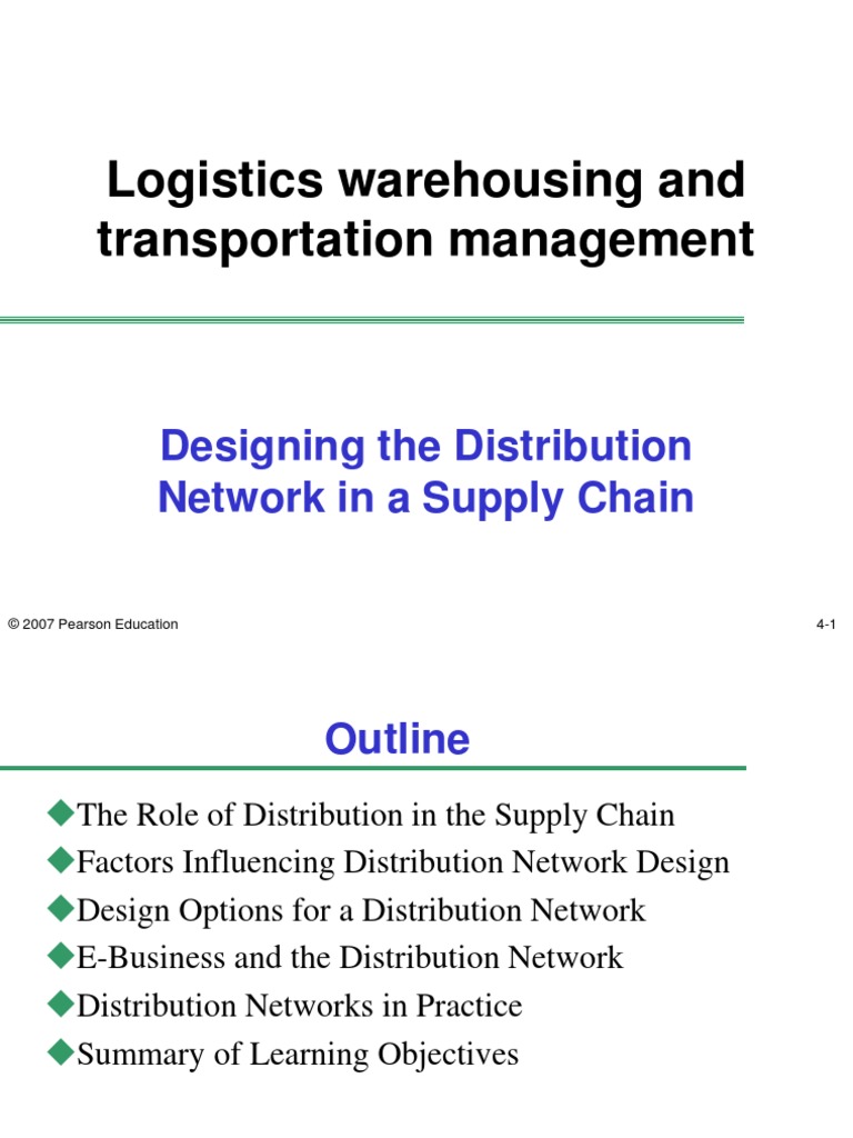 Distribution Network | PDF | Warehouse | Delivery (Commerce)