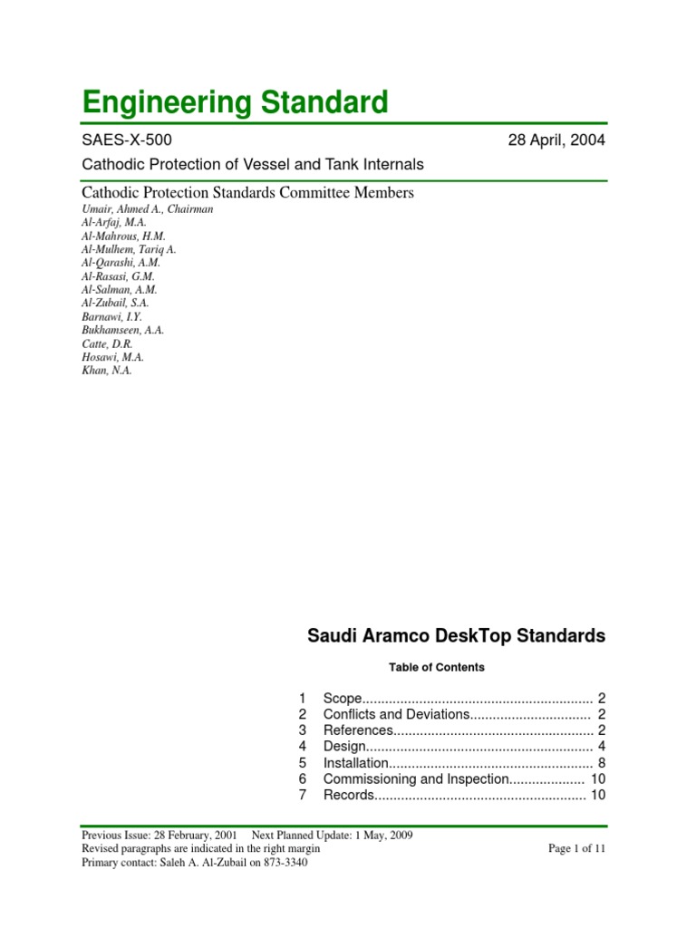 Engineering Standard | PDF