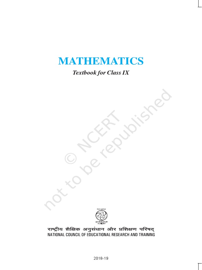 Maths Class 9 PDF | PDF | Numbers | Area