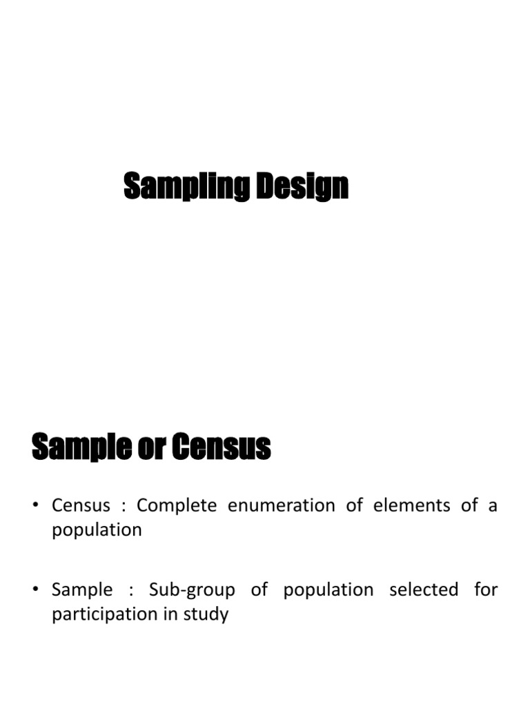Sampling | PDF | Sampling (Statistics) | Census