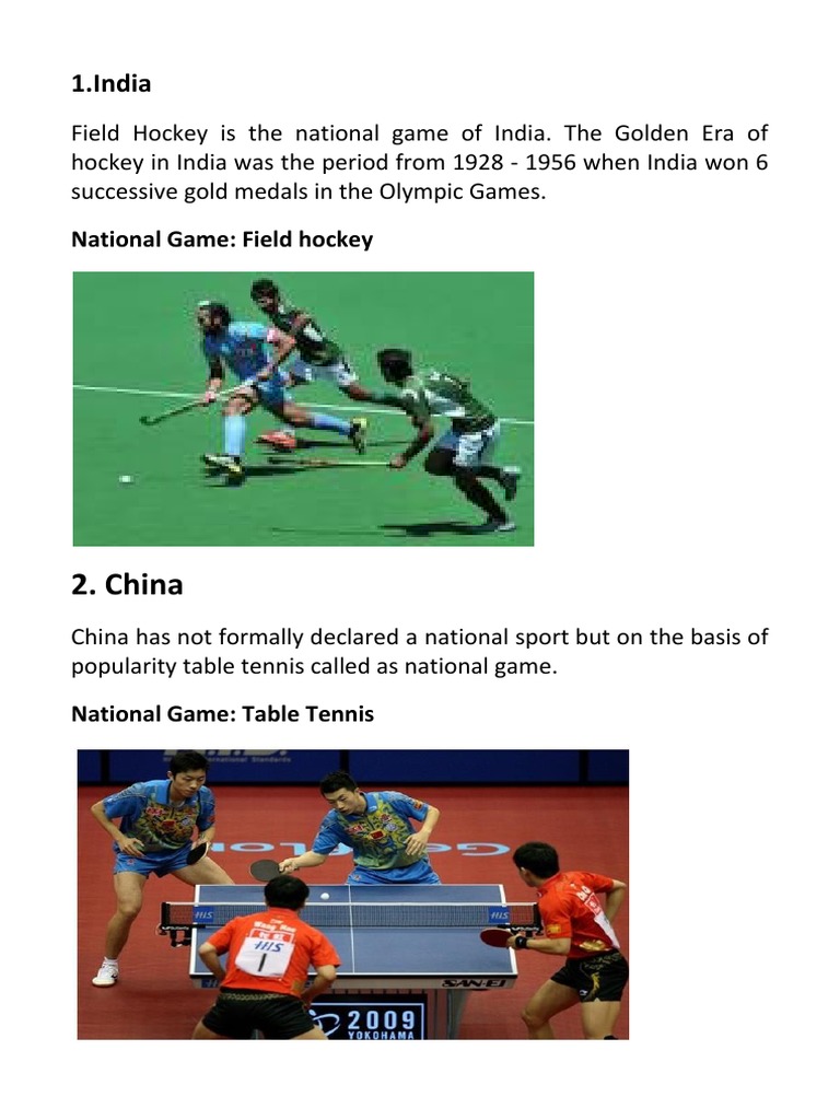 National games of 10 countries | PDF