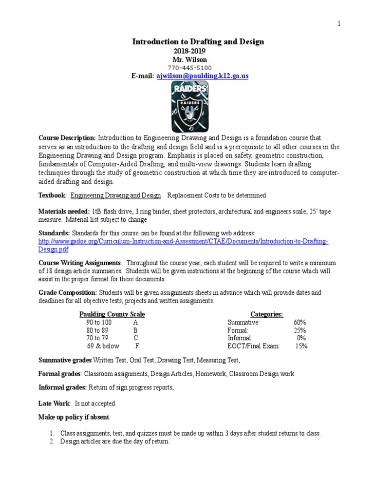 Combined Syllabus | PDF | Technical Drawing | Homework