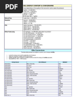 Natural Gas Conversion Chart | PDF