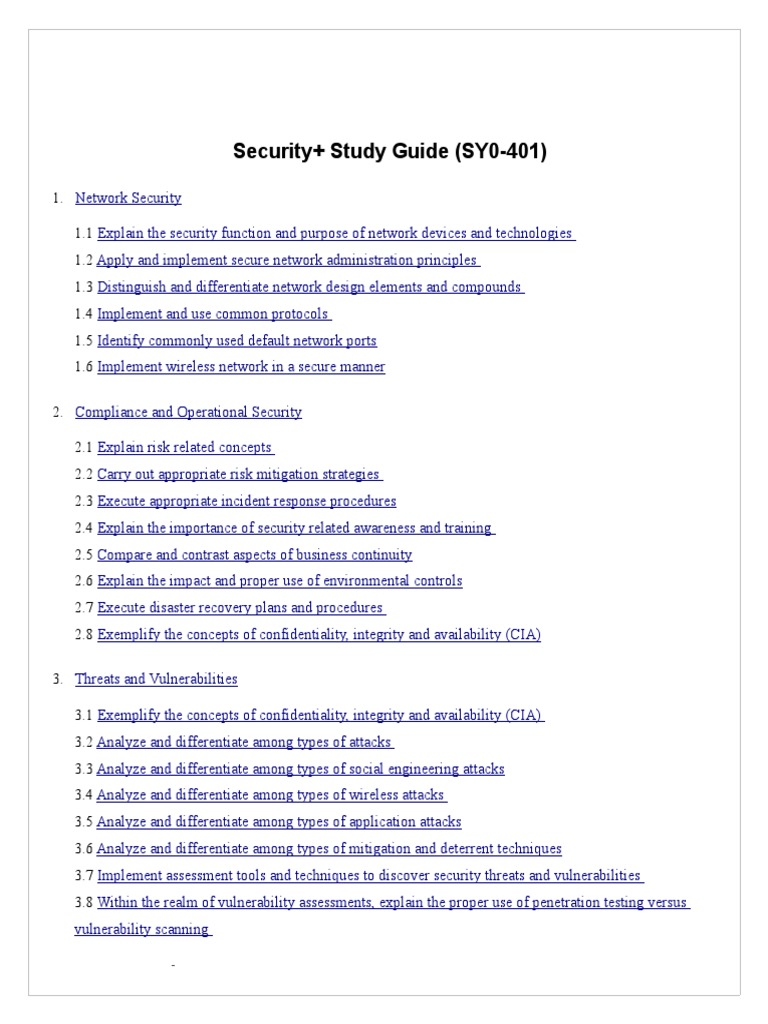 Sec+ Study Guide 401 | PDF | Transport Layer Security | Backup