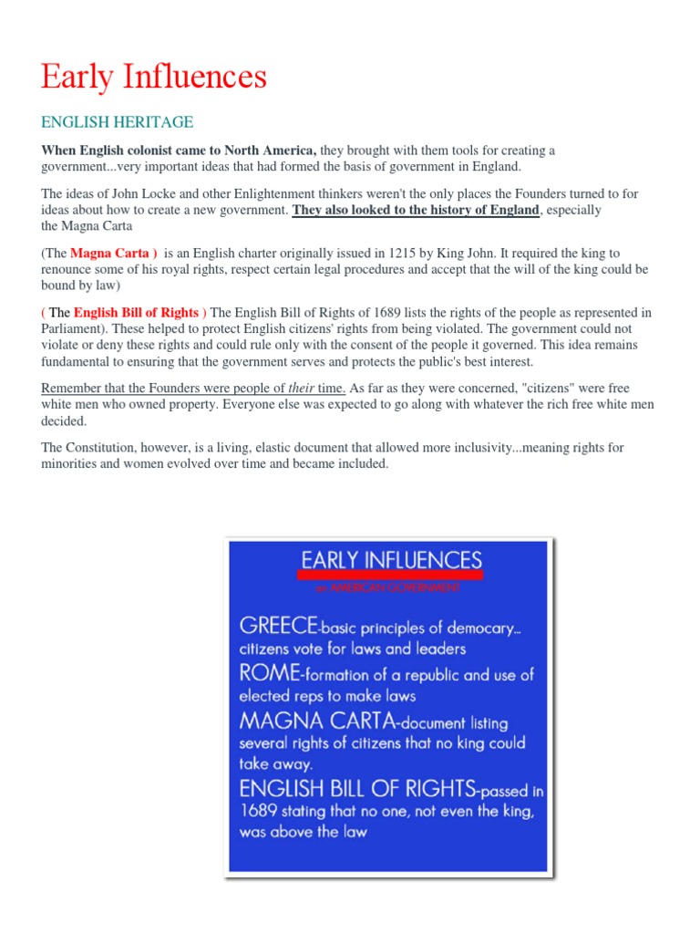 Early Influences: English Heritage | PDF