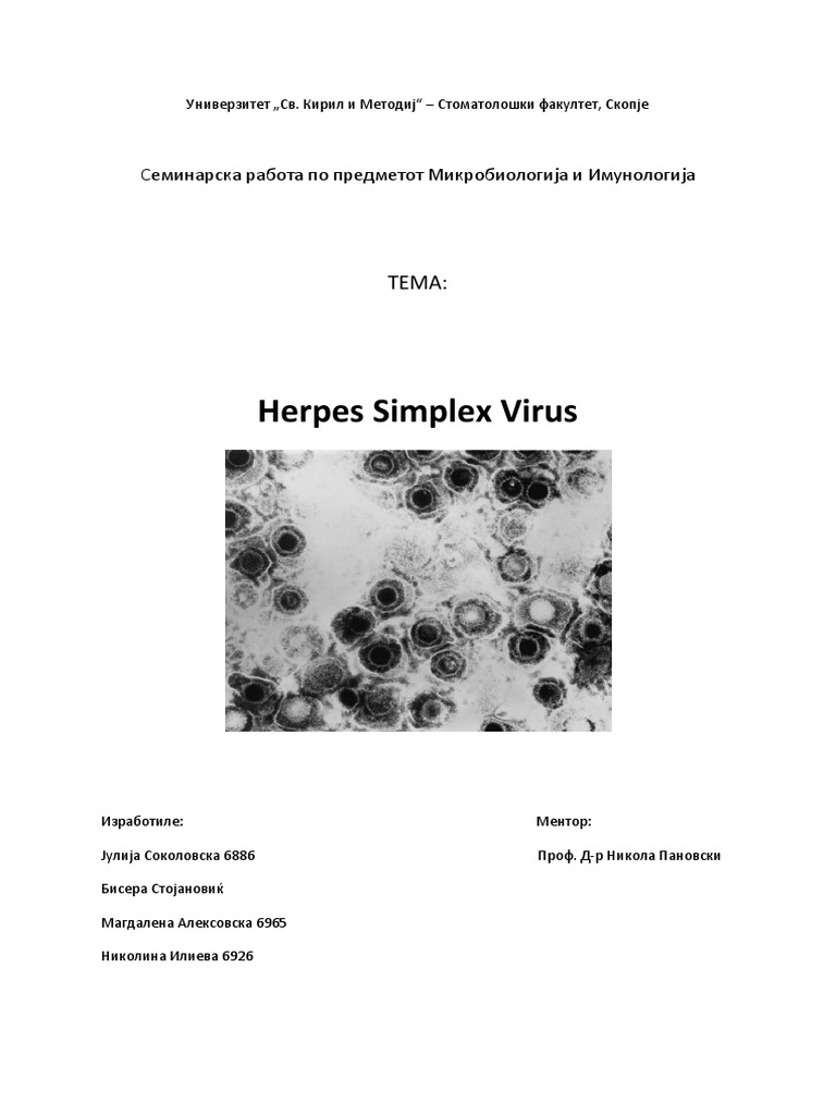 Seminarska Mikro Herpes Simplex Virus | PDF
