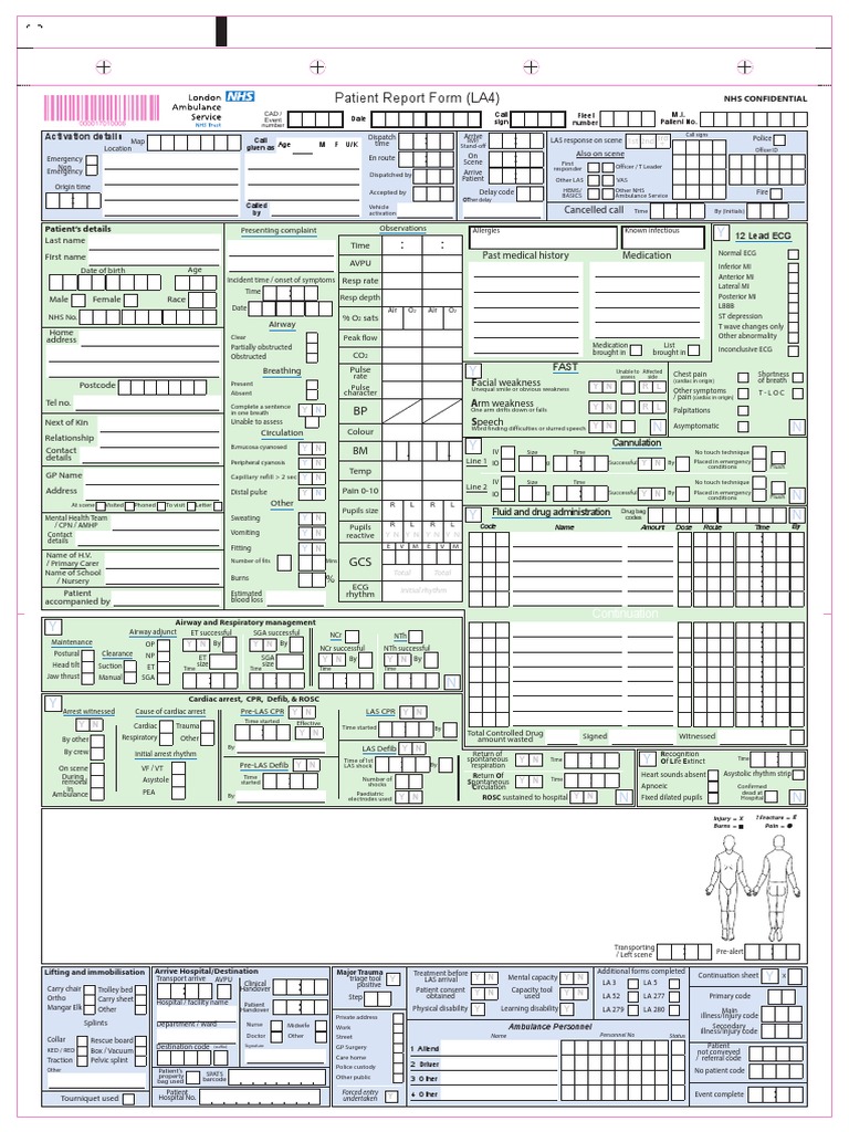 1766 PRF Version 4 PDF | PDF | Ambulance | Emergency Medical Services