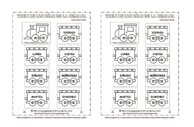 (Anexo Marzo) Tren Dias de La Semana | PDF