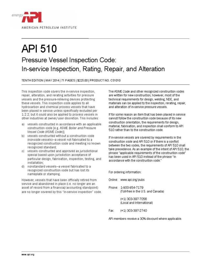 Presure Vessel Inespec Api510 | PDF | Corrosion | Mechanical Engineering