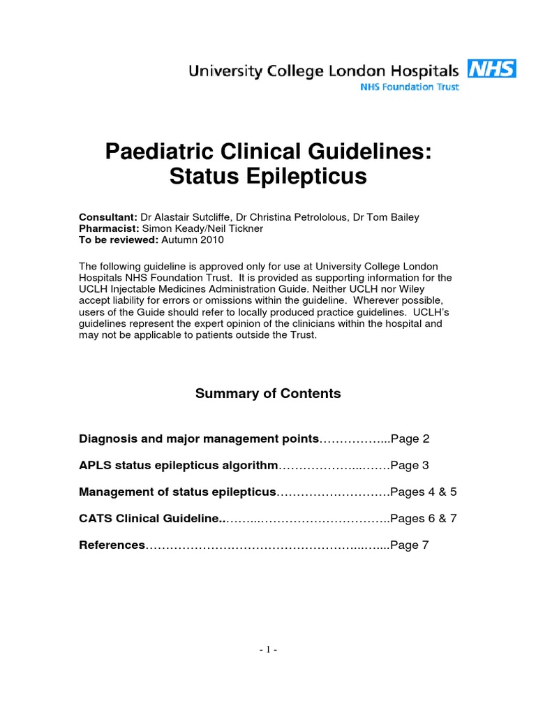 Paediatric Clinical Guidelines | PDF | Meningitis | Midazolam
