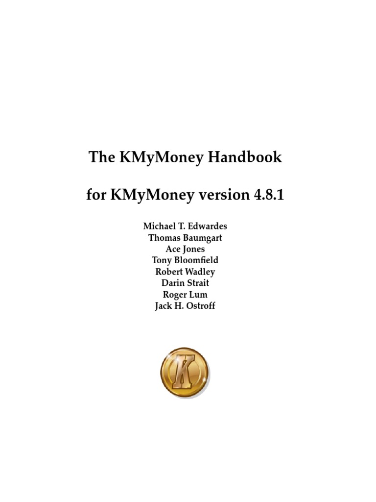Kmymoney | PDF | Computer Data | Computing