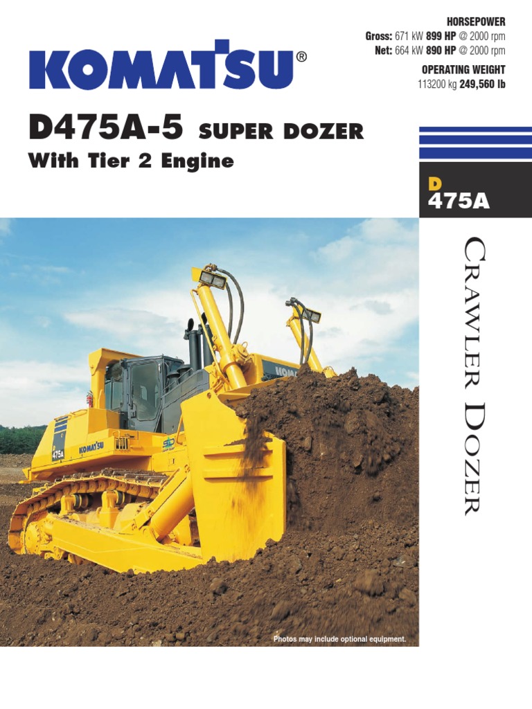 Komatsu 575a Super Dozer Dimensions