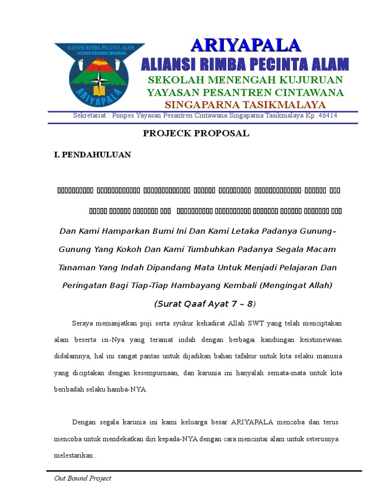Proposal Outbound ARIYAPALA | PDF