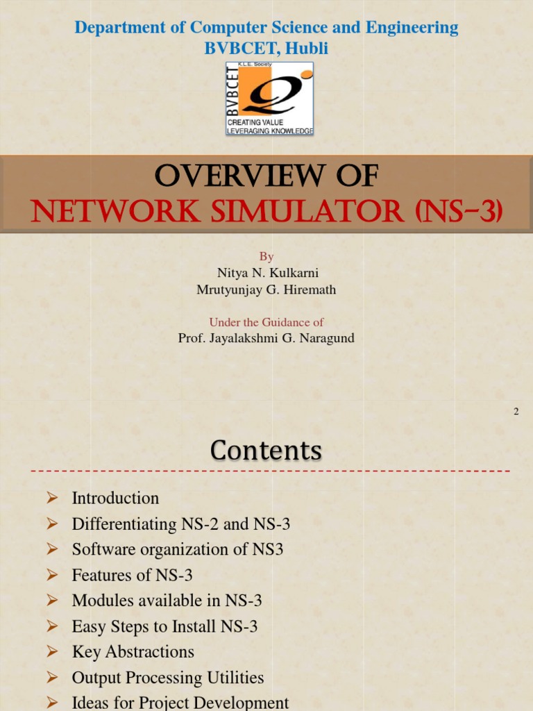 Overview Of: Network Simulator (NS-3) | Download Free PDF | Simulation ...