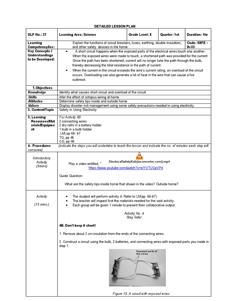 DLP | PDF | Electrical Wiring | Fuse (Electrical)